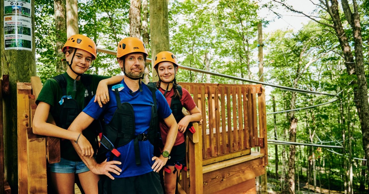 Les tyroliennes, une autre façon de vivre le mont Sutton | Cantons-de-L ...